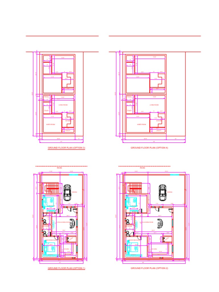 Ground Floor Plan (Option 3) Ground Floor Plan (Option 4) : Pooja Pooja | PDF | Brisbane ...