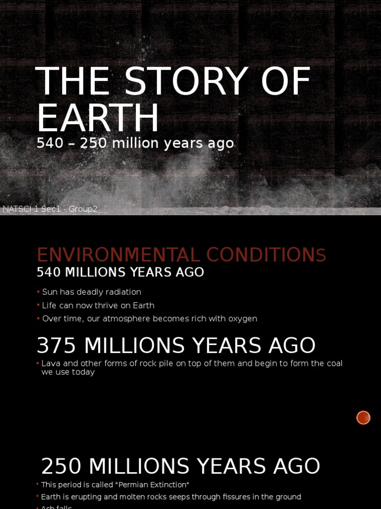 The Story of Earth: 540 - 250 Million Years Ago | PDF