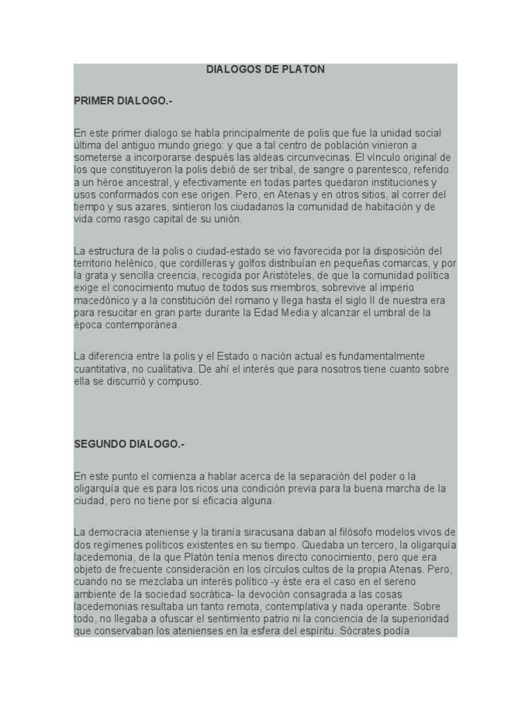 Dialogos de Platon | PDF | Platón | Esparta