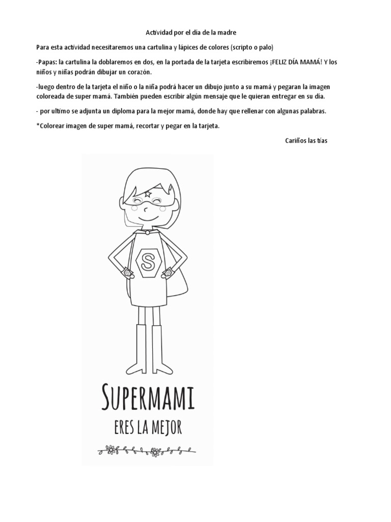Actividad Día de La Madre | PDF | Hogar, jardinería y bricolaje | Arte