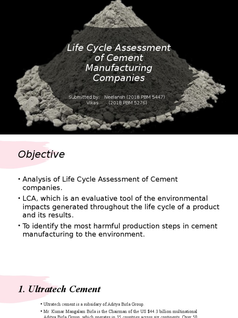 Life Cycle Assessment of Cement Companies | PDF | Life Cycle Assessment ...