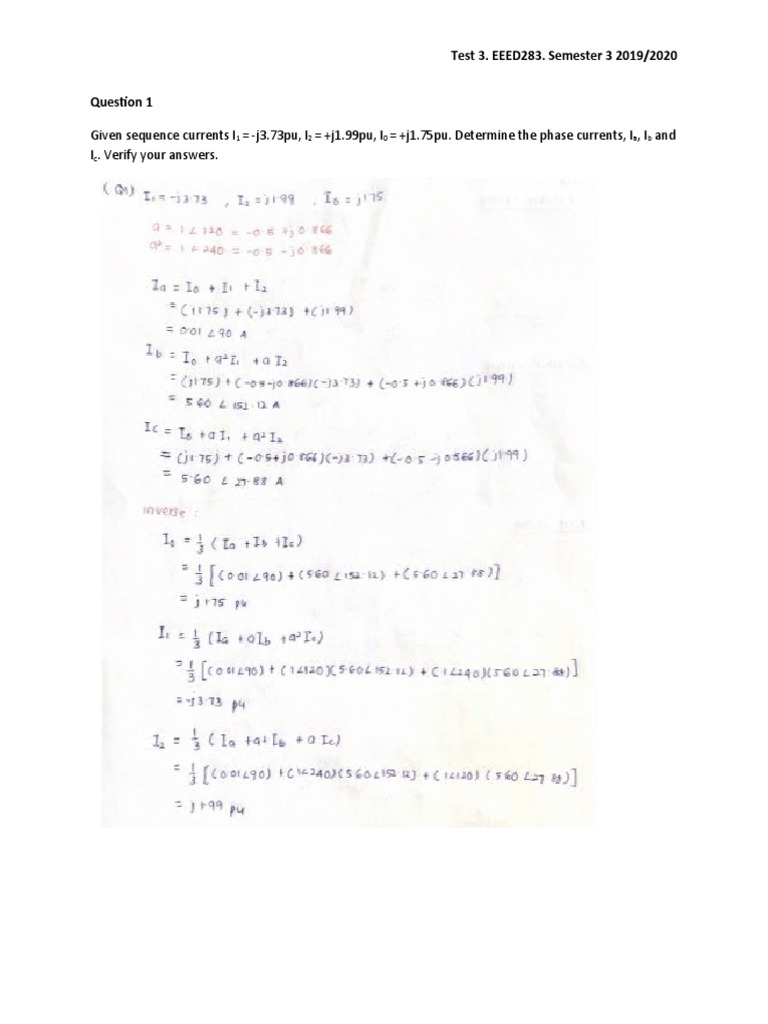 Sequence Components and Networks | PDF