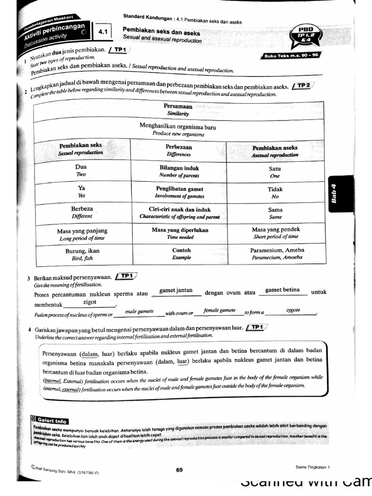 F1-Jawapan Buku Kerja Sains Bab4 PDF | PDF