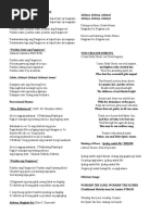 Mass Songs For Lent - Tagalog | PDF