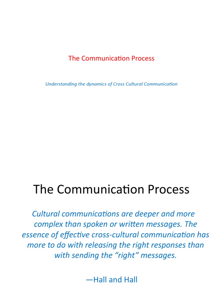 Understanding the Dynamics of Cross-Cultural Communication: An Analysis ...