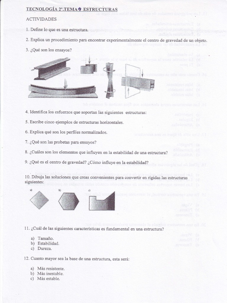 Estructuras 2º Eso | PDF