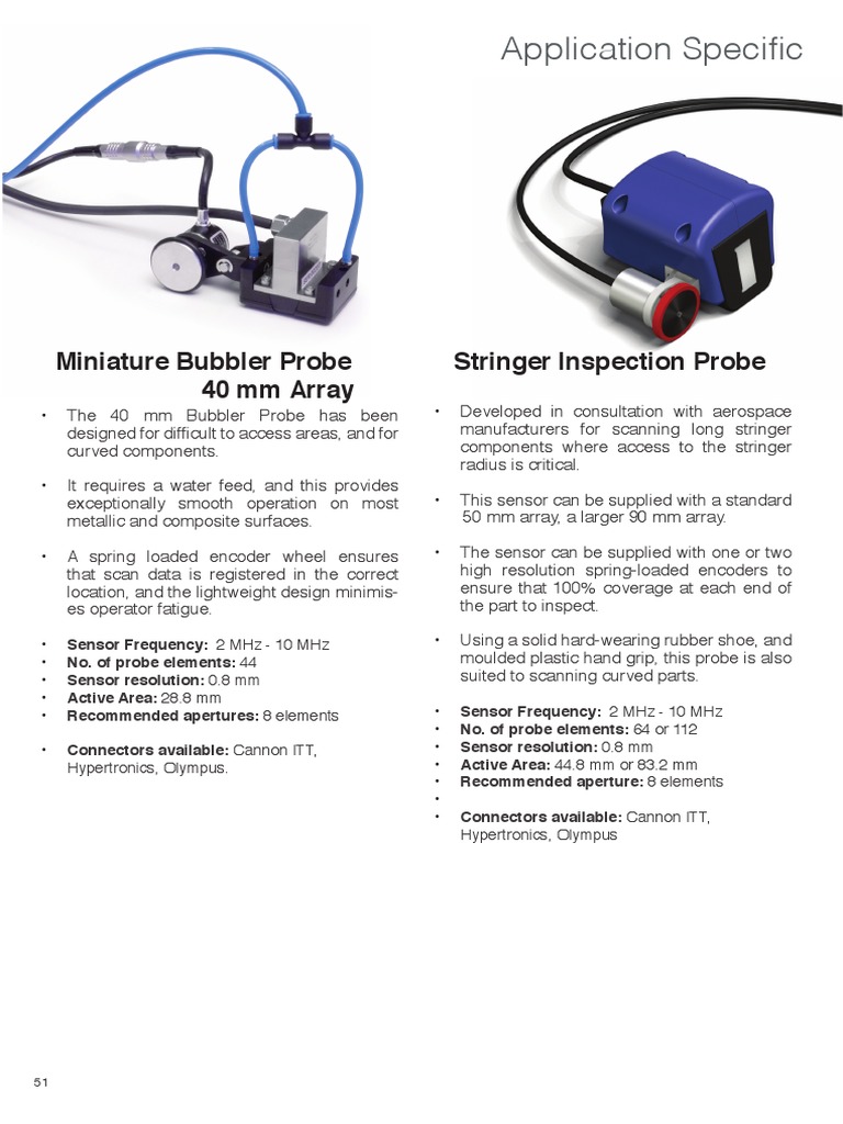 Application Specific: Miniature Bubbler Probe 40 MM Array Stringer ...