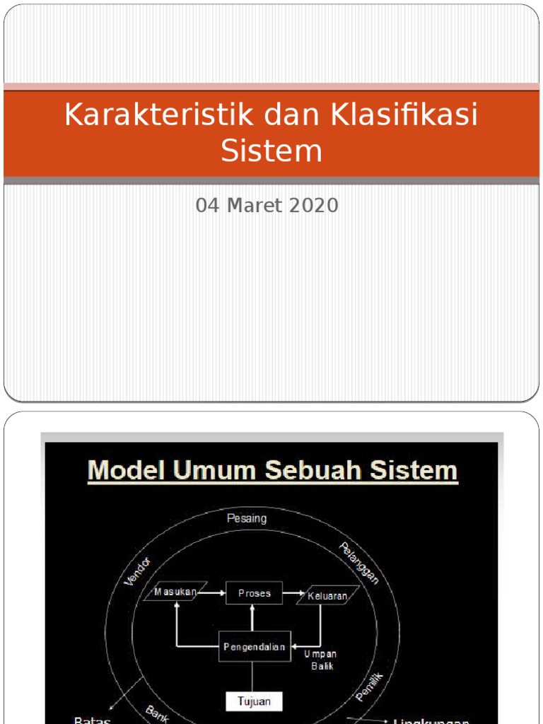 Klasifikasi Sistem: Deterministik vs Probabilistik | PDF