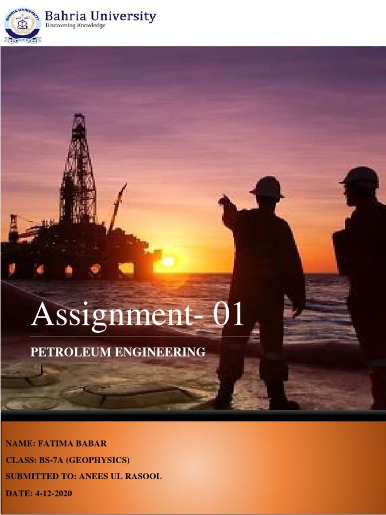 Assignment-01: Petroleum Engineering | PDF | Casing (Borehole ...