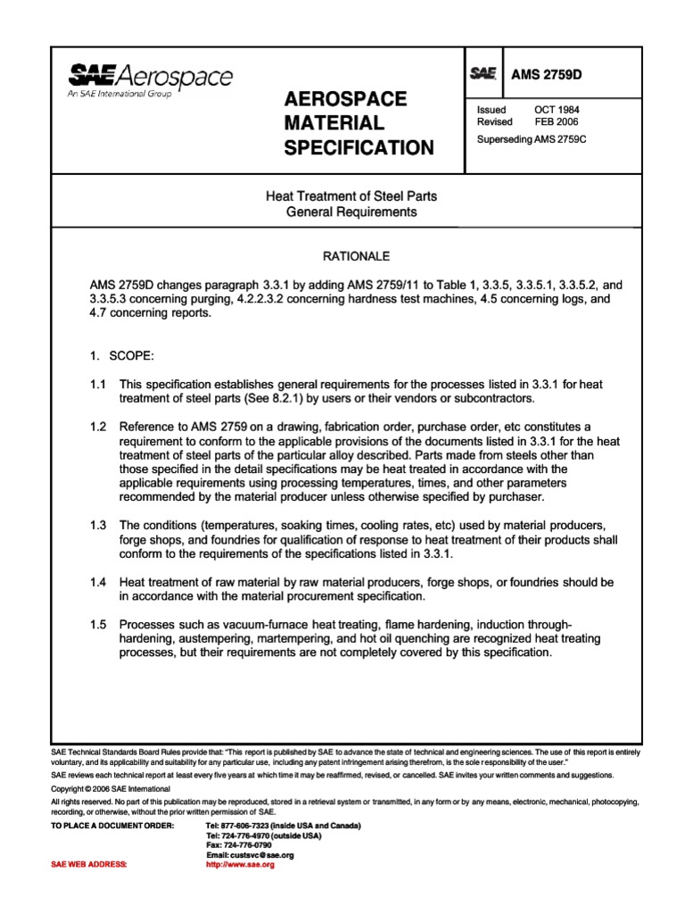 Aerospace Aerospace Material Material Specification Specification | PDF ...