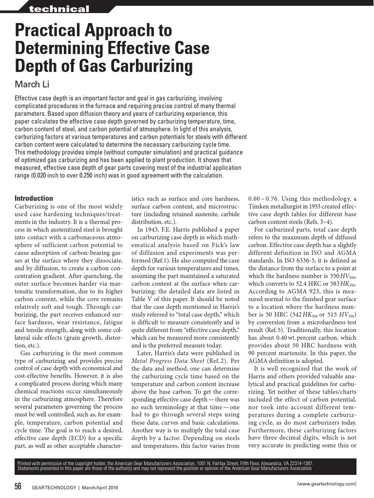 Practical Approach To Determining Effective Case Depth of Gas ...