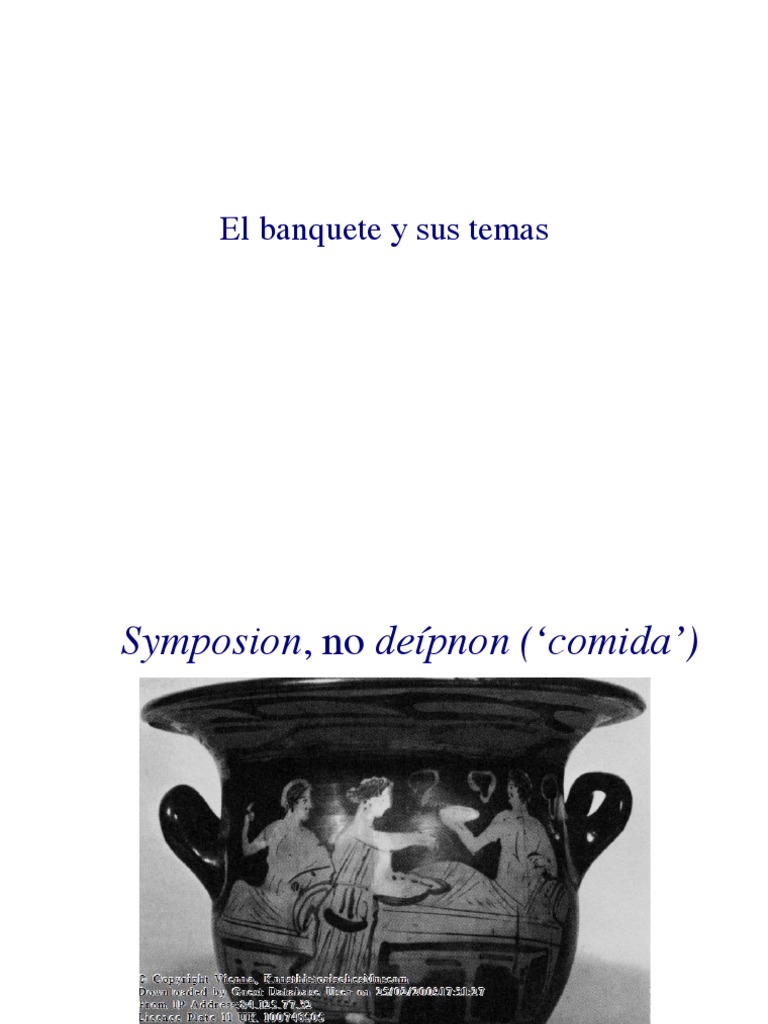 Simposio Griego: Arte y Poesía | PDF | Simposio | Dioniso
