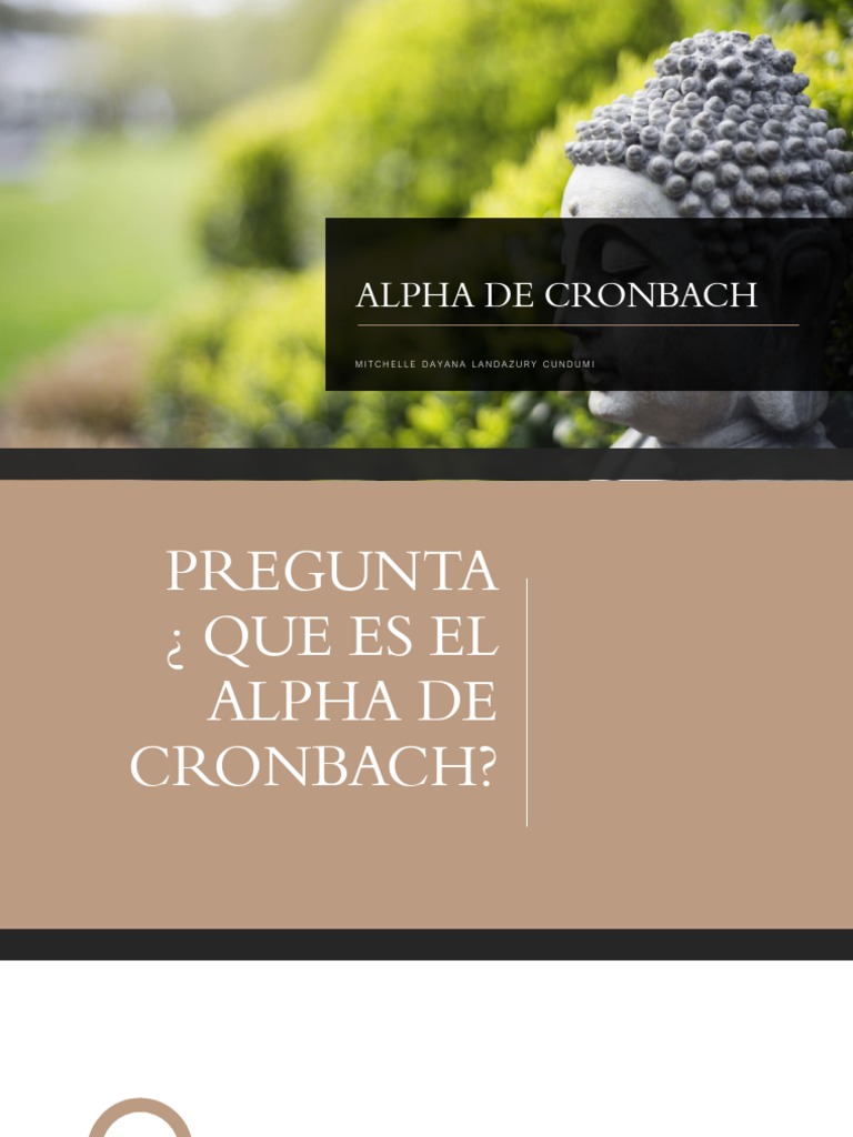 Alpha de Cronbach | PDF | Alfa de Cronbach | Pruebas