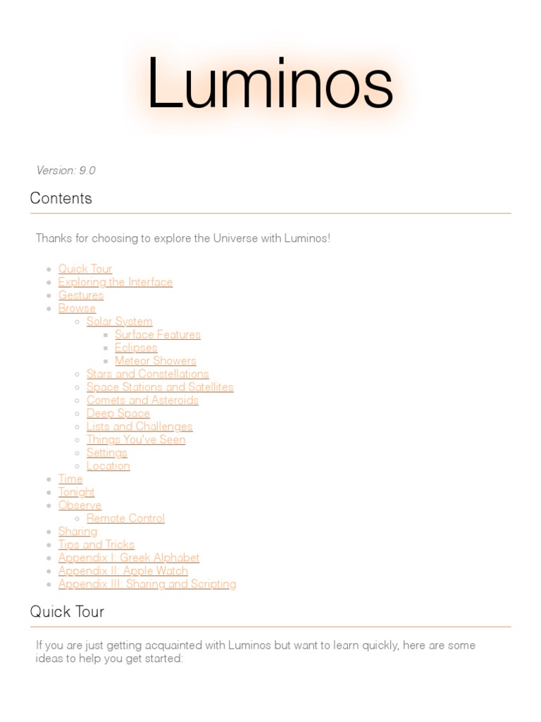 Manual Luminos App | PDF | Solar Eclipse | Moon