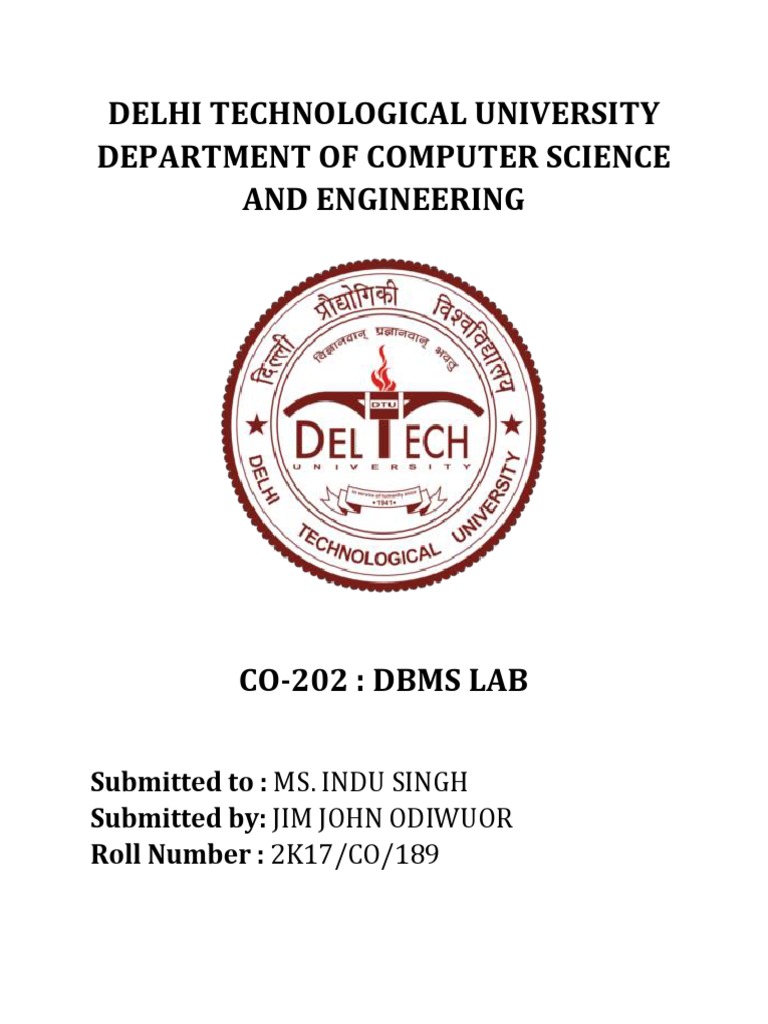 DBMS Lab File | PDF | Relational Database | Databases