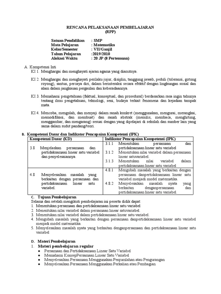 RPP Microteaching | PDF
