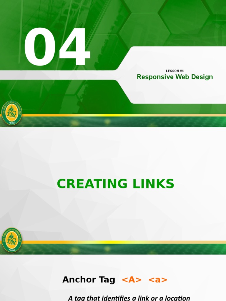 Module 4 Responsive Web Design | PDF | Html Element | Hyperlink