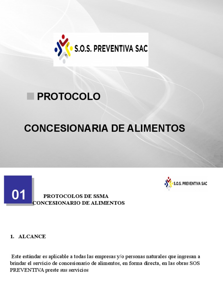Protocolo Consesionario de Alimentos | PDF | Alimentos | Bienestar