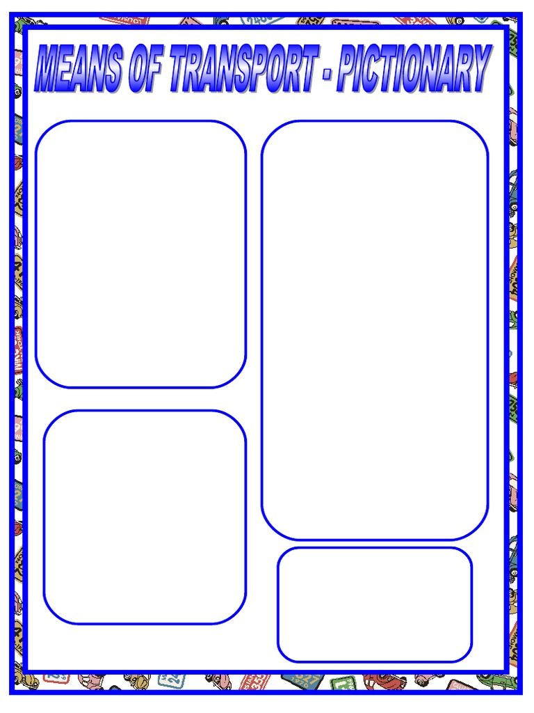 Means of Transport Pictionary Fun Activities Games - 3249 | PDF