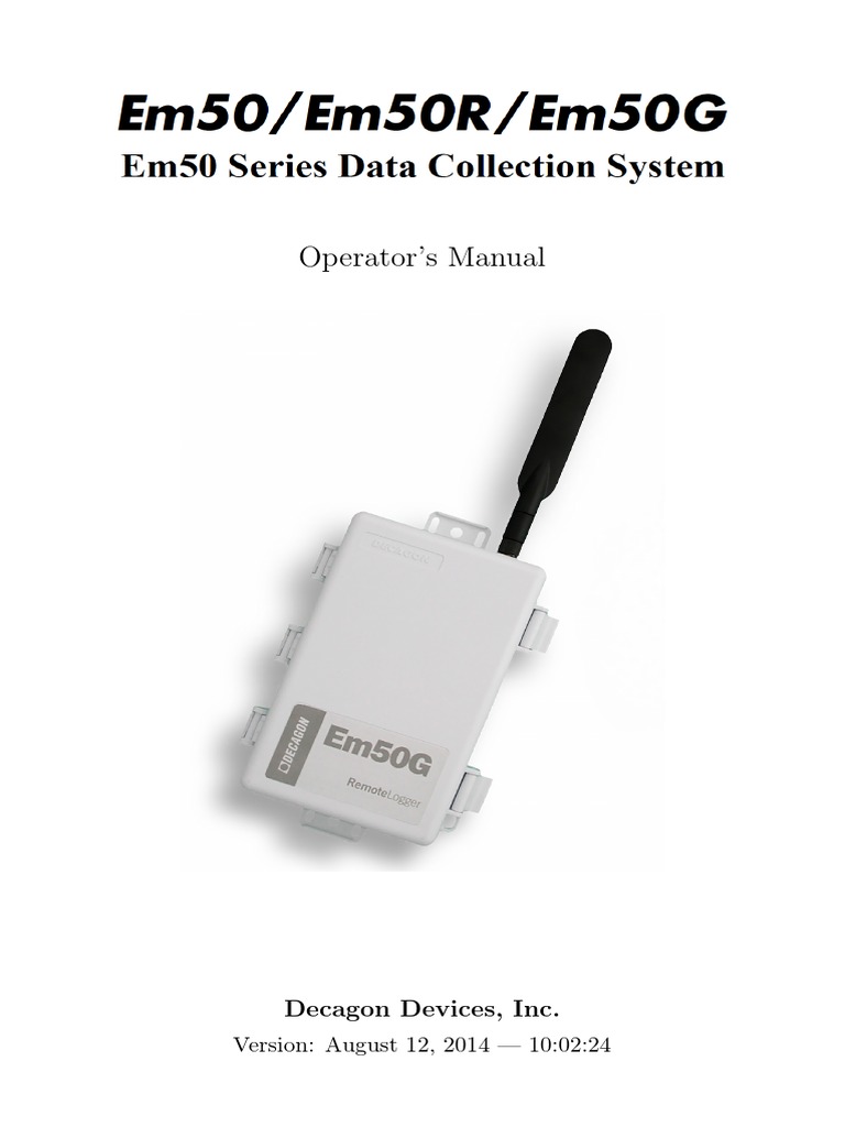 Em50 Manual PDF | PDF | Microsoft Excel | Computer Data Storage