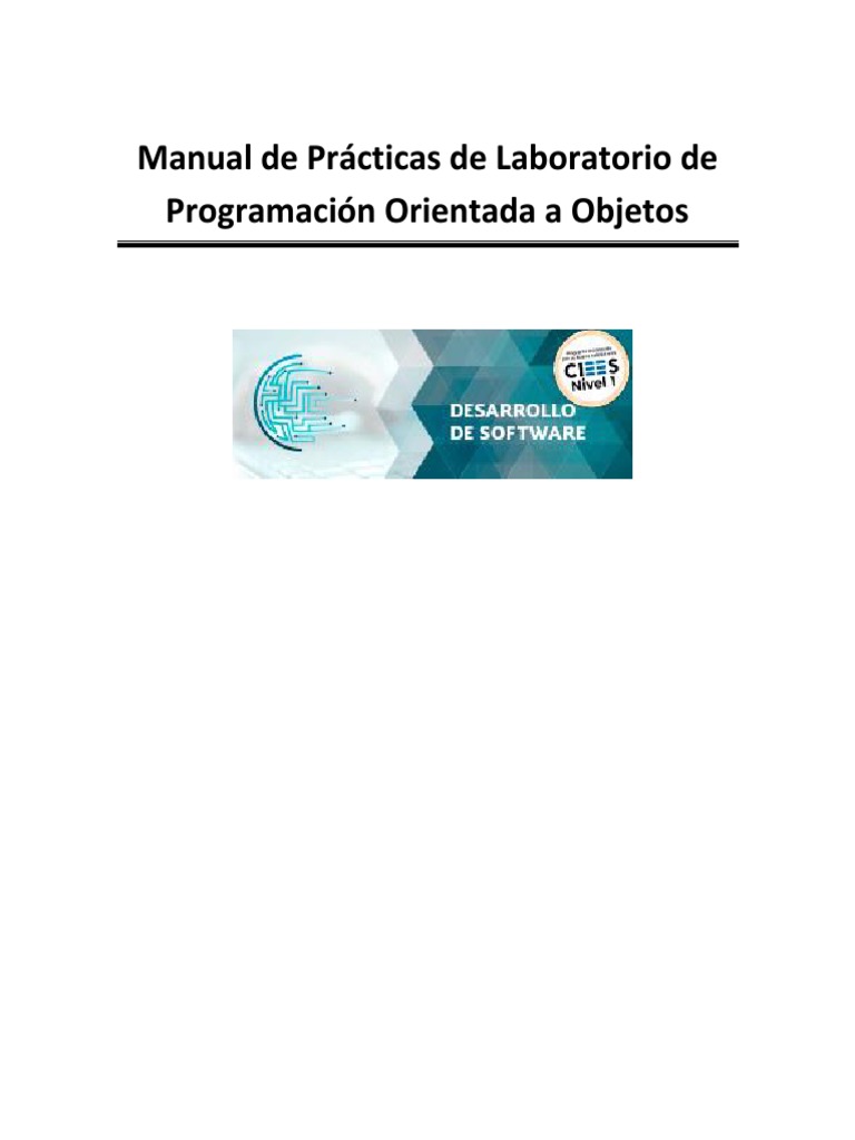 Manual de Prácticas Poo | PDF | Compilador | C