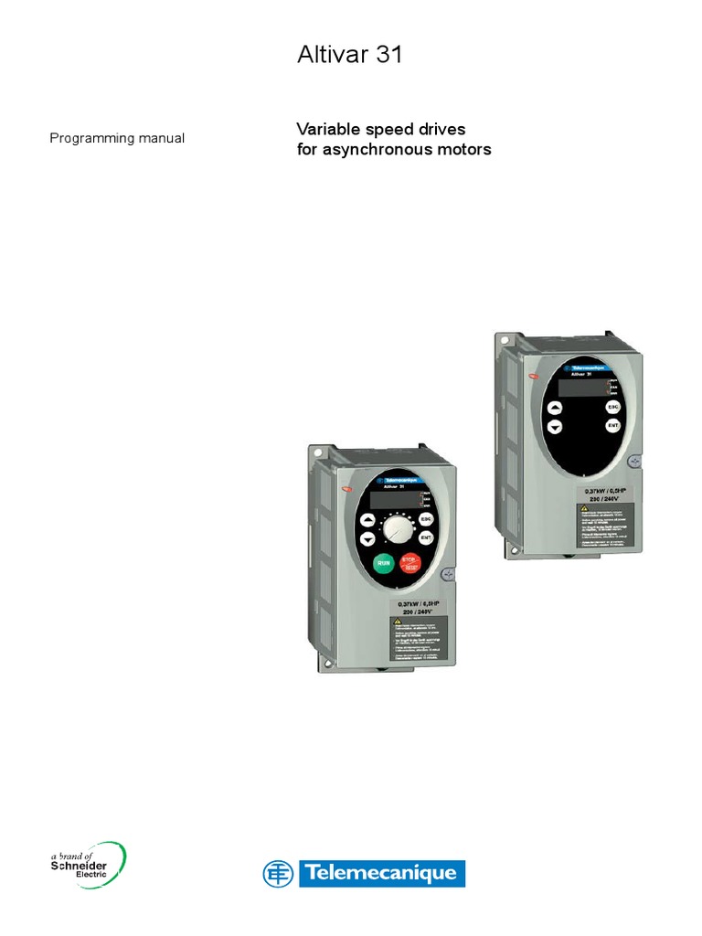 Altivar 31: Variable Speed Drives For Asynchronous Motors | PDF ...