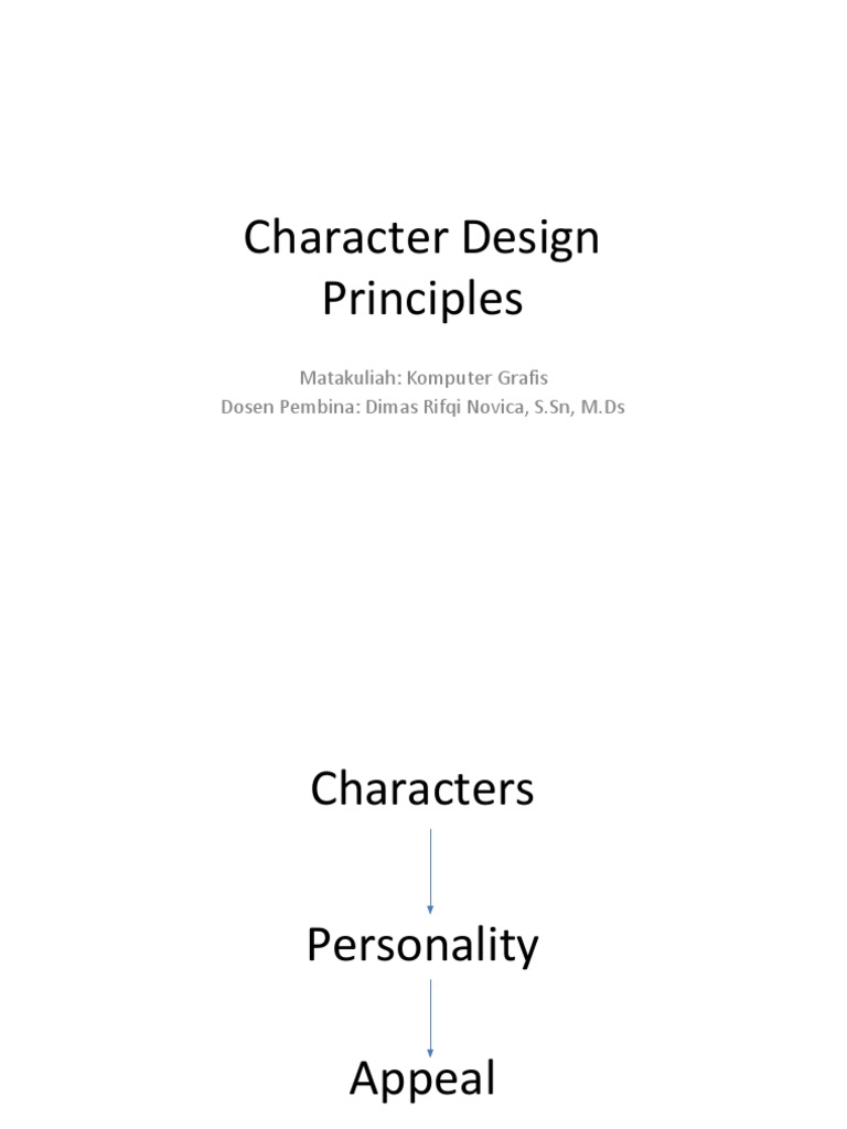 Character Design Principle | PDF