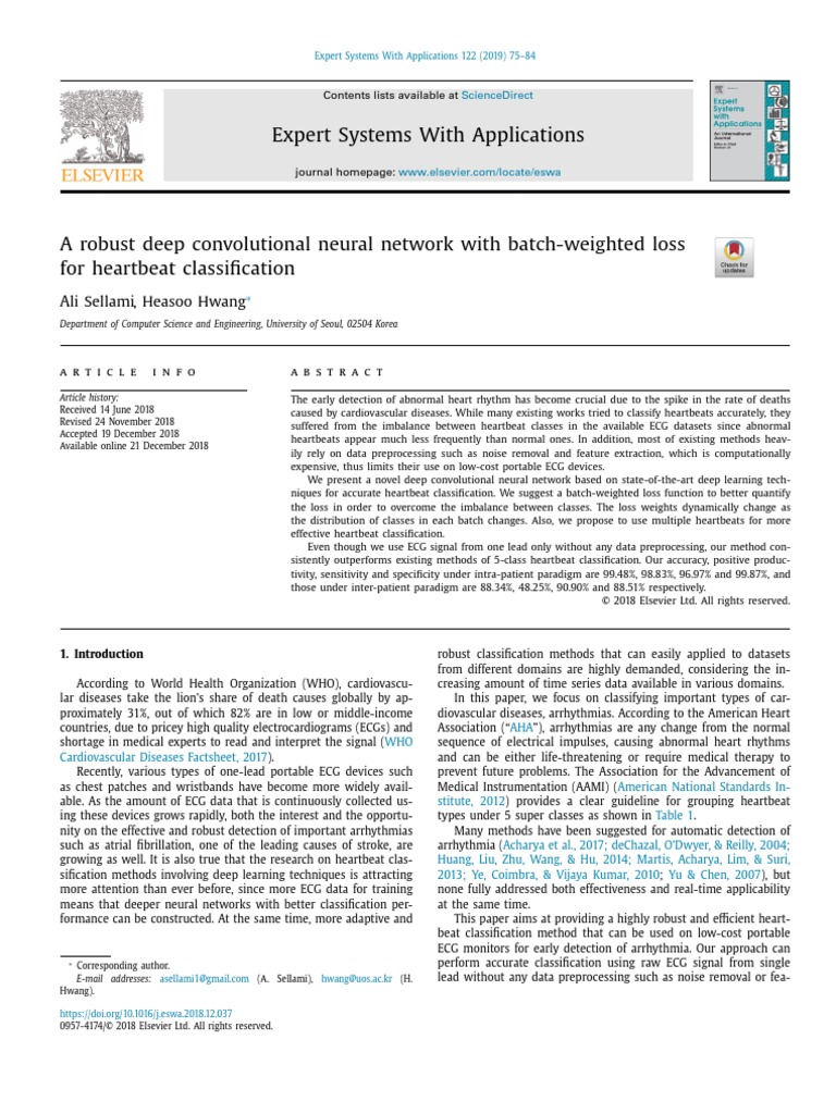 A Robust Deep Convolutional Neural Network With Batch 2019 Expert Systems Wi Pdf