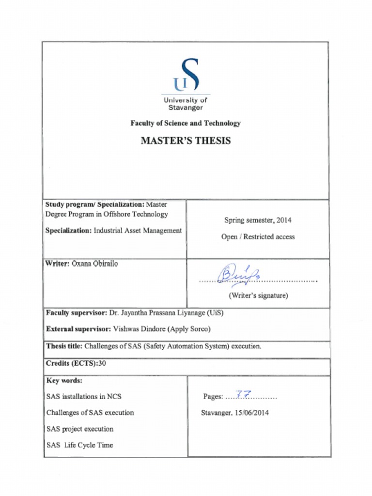 Master Thesis Oxana Obirailo Industrial Asset Management | PDF | Scada ...