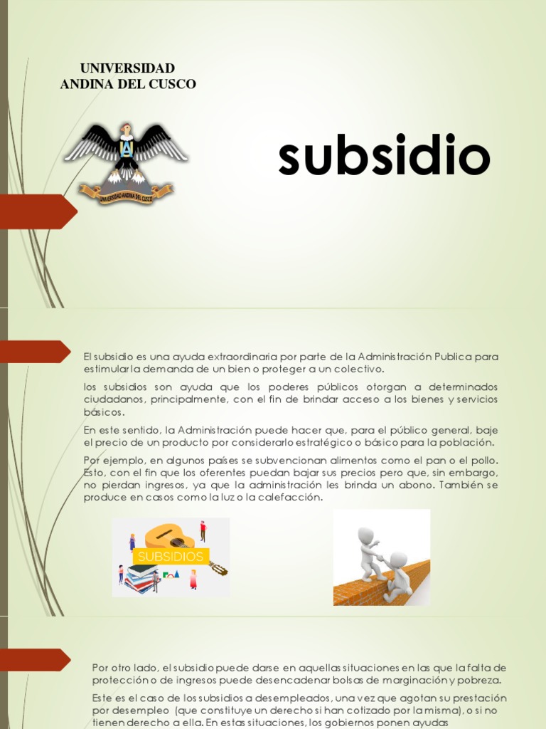 Subsidios a la Exportación en Comercio Internacional | PDF ...