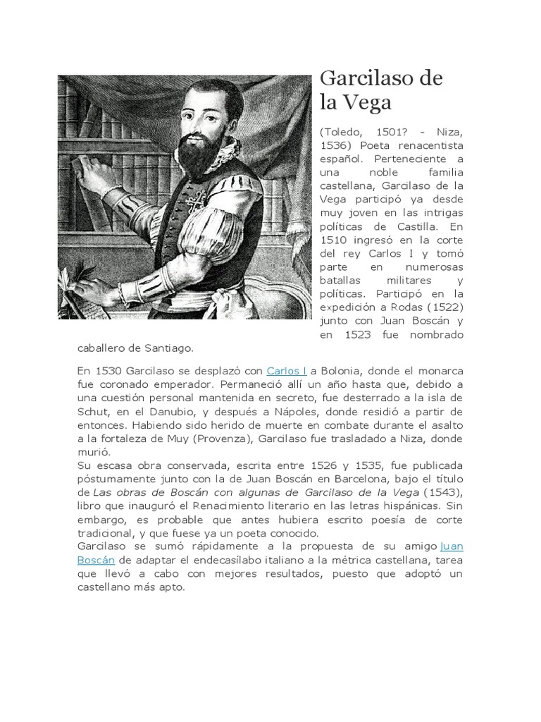 Garcilaso de La Vega | PDF | Poesía