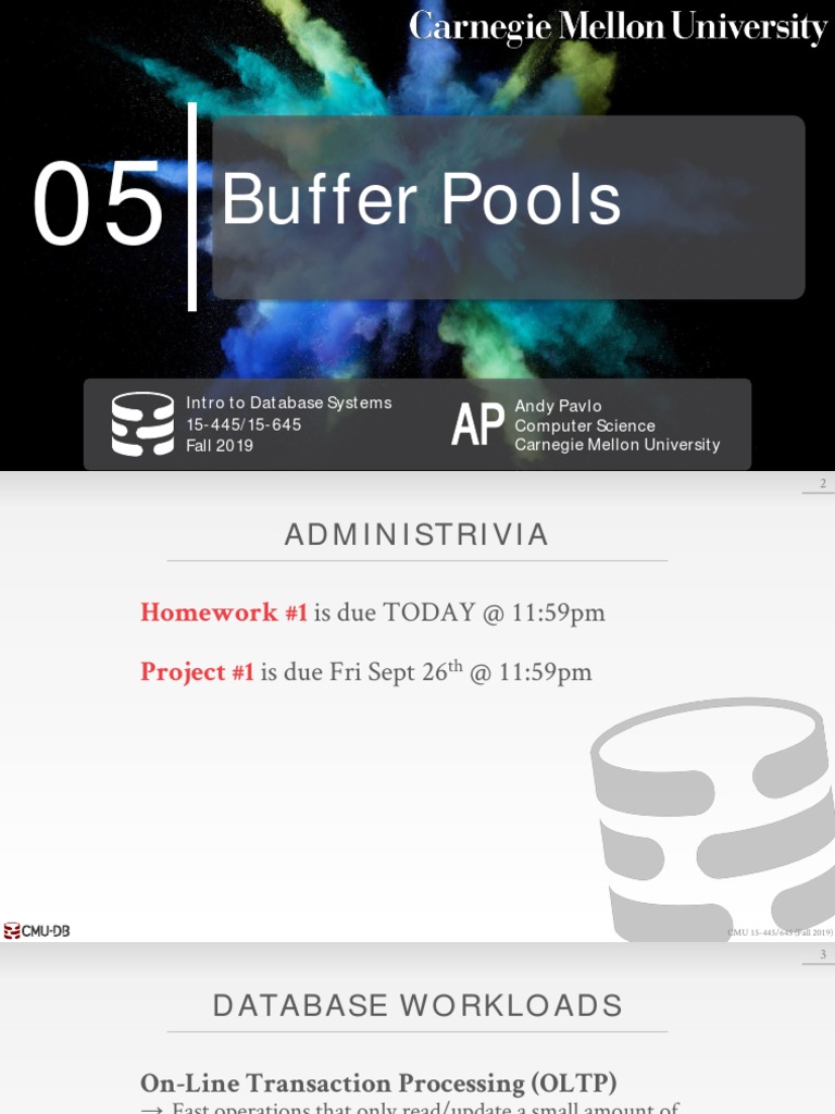 05 Bufferpool | PDF | Cache (Computing) | Databases