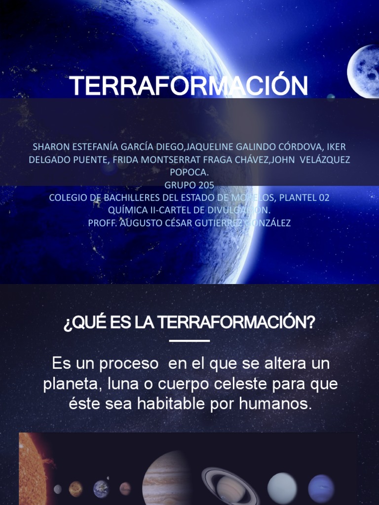Terraformación: Transformando planetas para hacerlos habitables | PDF ...