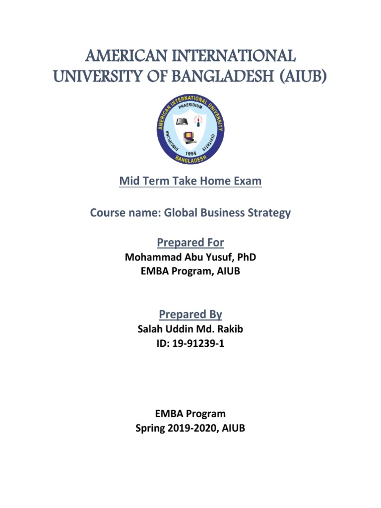 GBS Mid Term (19-91239-1) PDF | PDF | Globalization | Nonverbal Communication