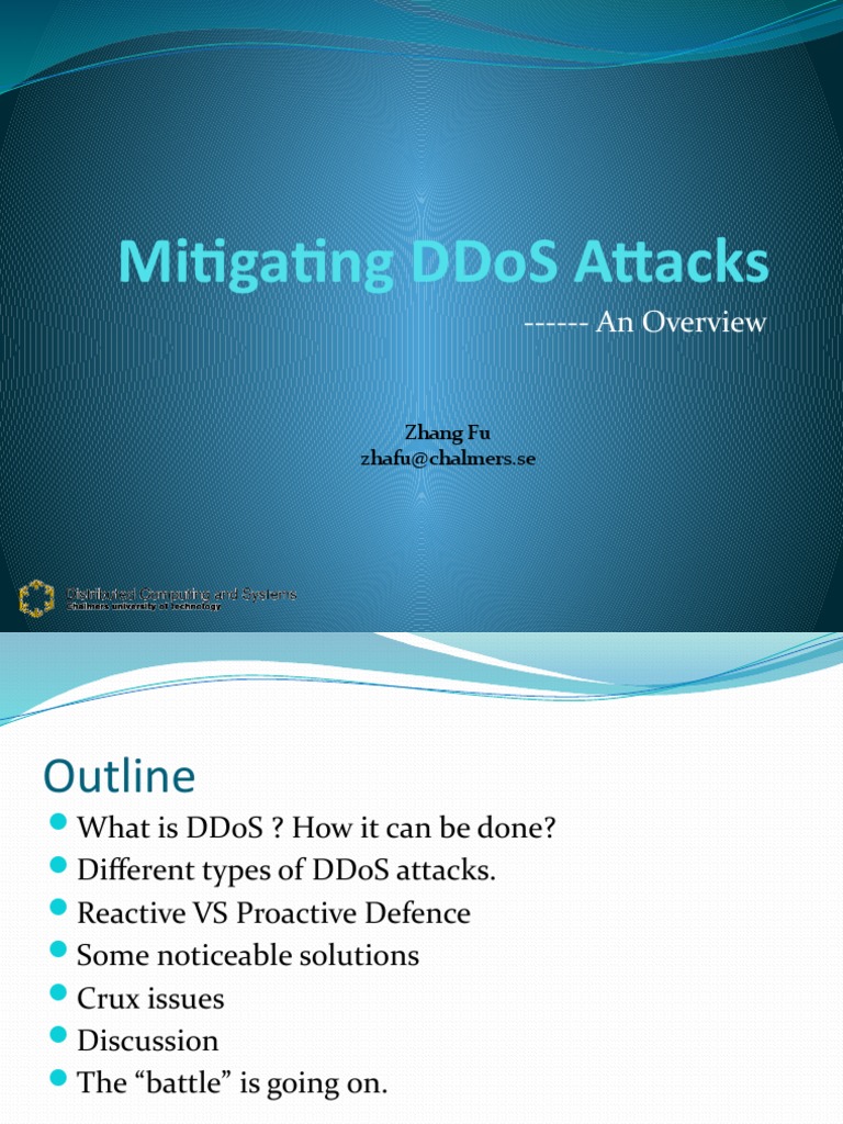 Mitigating Ddos Attacks An Overview Pdf Denial Of Service Attack Computer Network