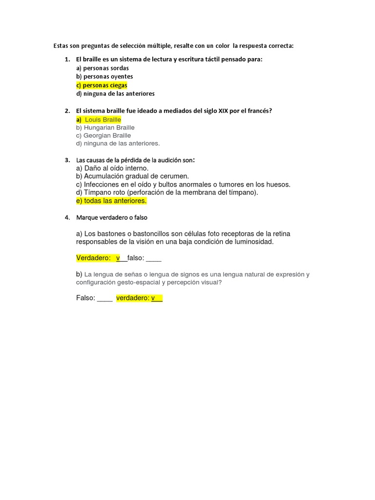 Estas Son Preguntas de Selección Múltiple | PDF