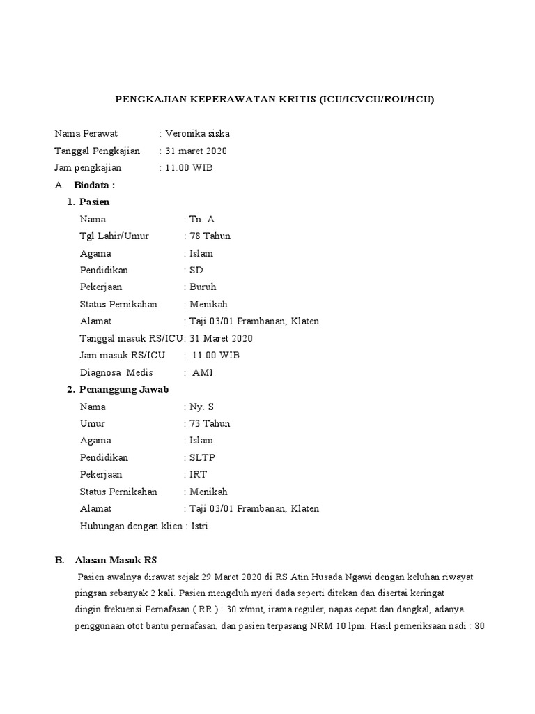Askep Iccu Gadar Ami | PDF