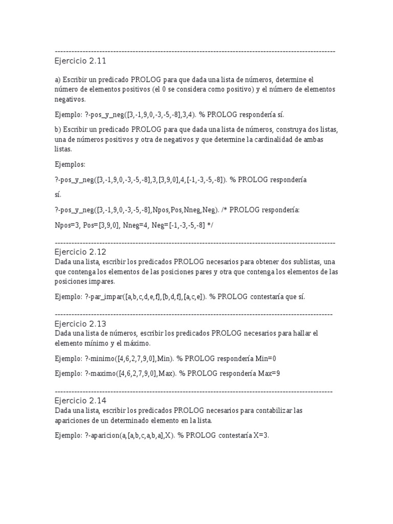 3.2.2-Ejercicios - Prolog | PDF