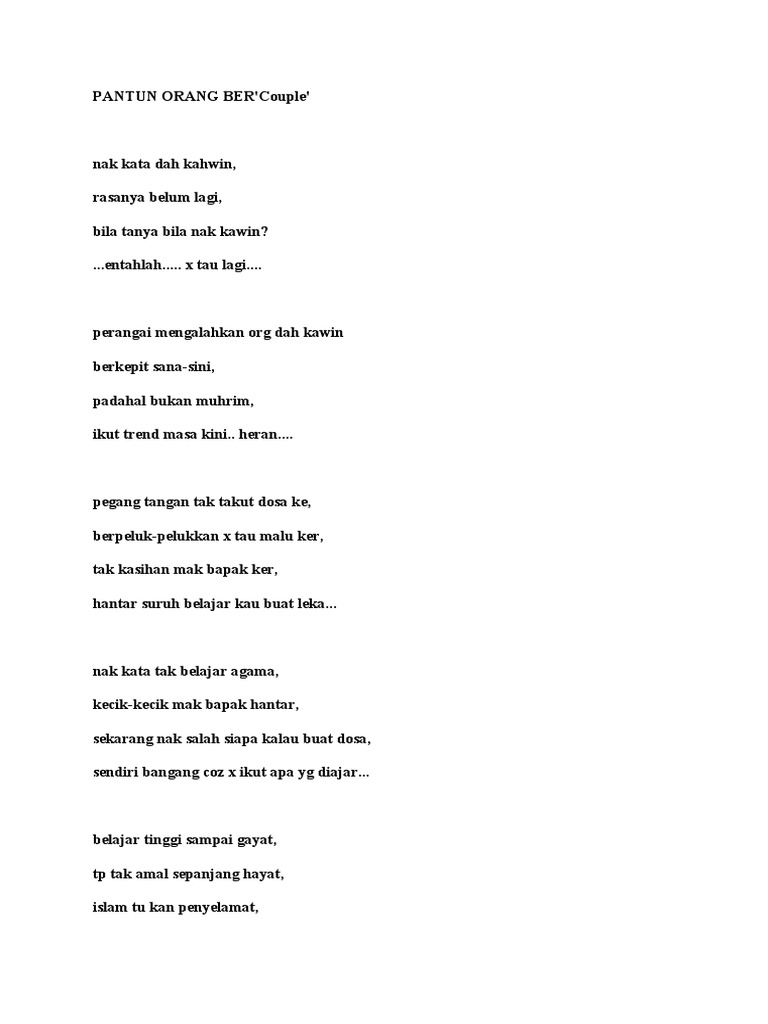 Memperingatkan Tentang Bahaya Pacaran Bebas Sebelum Nikah | PDF