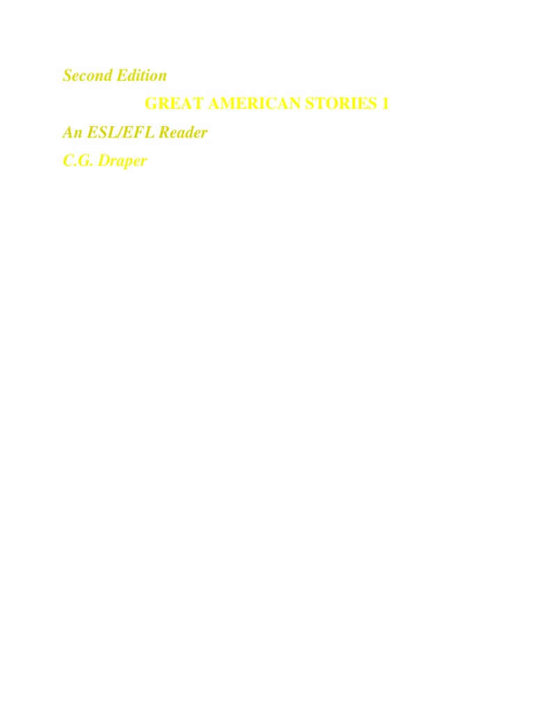(Level 3) Great American Stories 1 ESL-EFL - 120p PDF | PDF