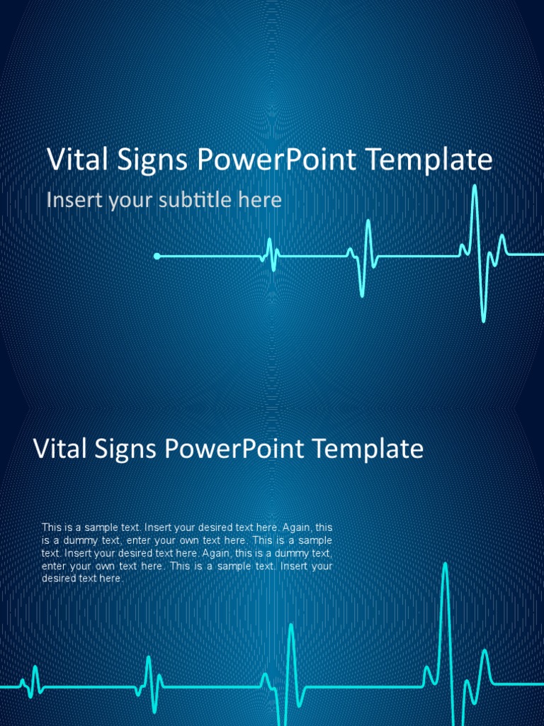 Vital Signs PowerPoint Template | PDF