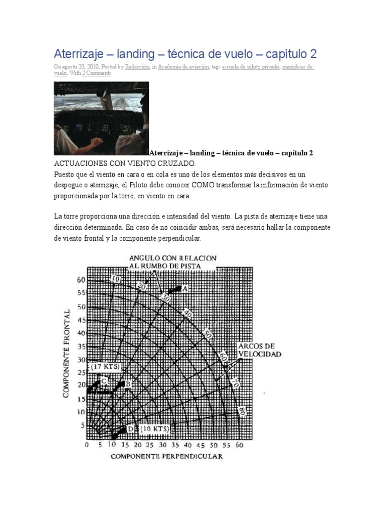 Componente de Vientos | PDF | Avión | Aeronáutica