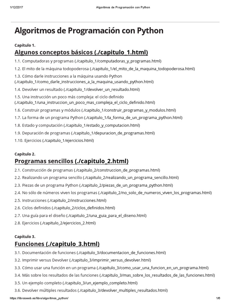 Algoritmos de Programación Con Python | Descargar gratis PDF | Algoritmos y Estructuras de Datos ...