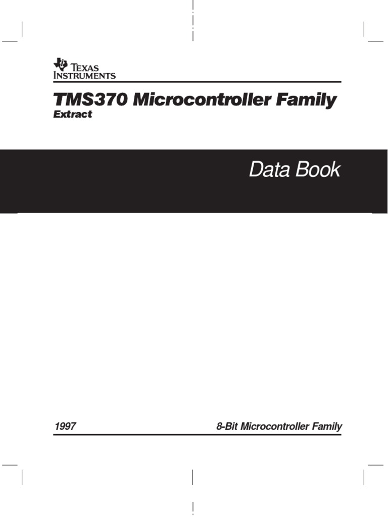 Tms370 Datasheet | PDF | Microcontroller | Random Access Memory