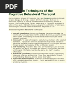 CBT Formulation Guide | PDF | Cognitive Behavioral Therapy | Anxiety ...