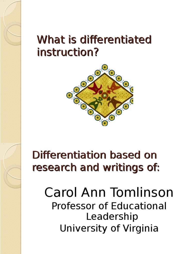 What Is Differentiated Instruction? | PDF | Differentiated Instruction | Change