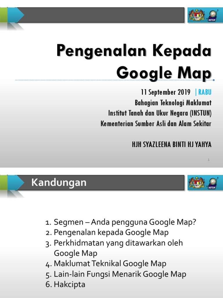 1 Pengenalan Kepada Google Map PDF | PDF