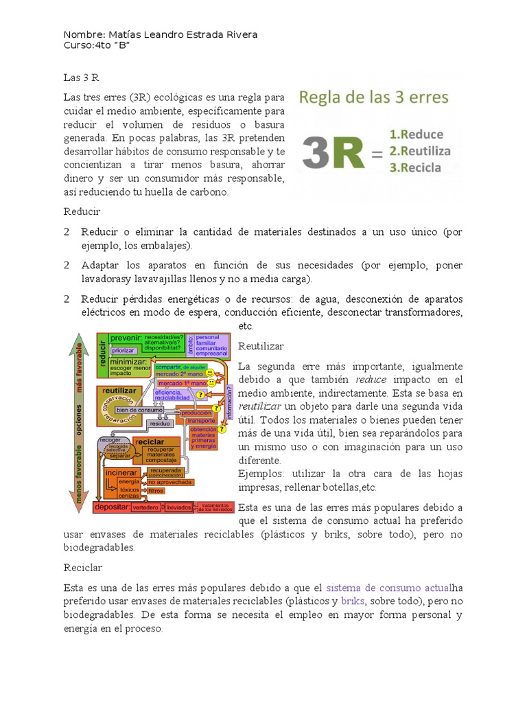 Las 3 R para Niños | PDF | Ciencia y matemáticas