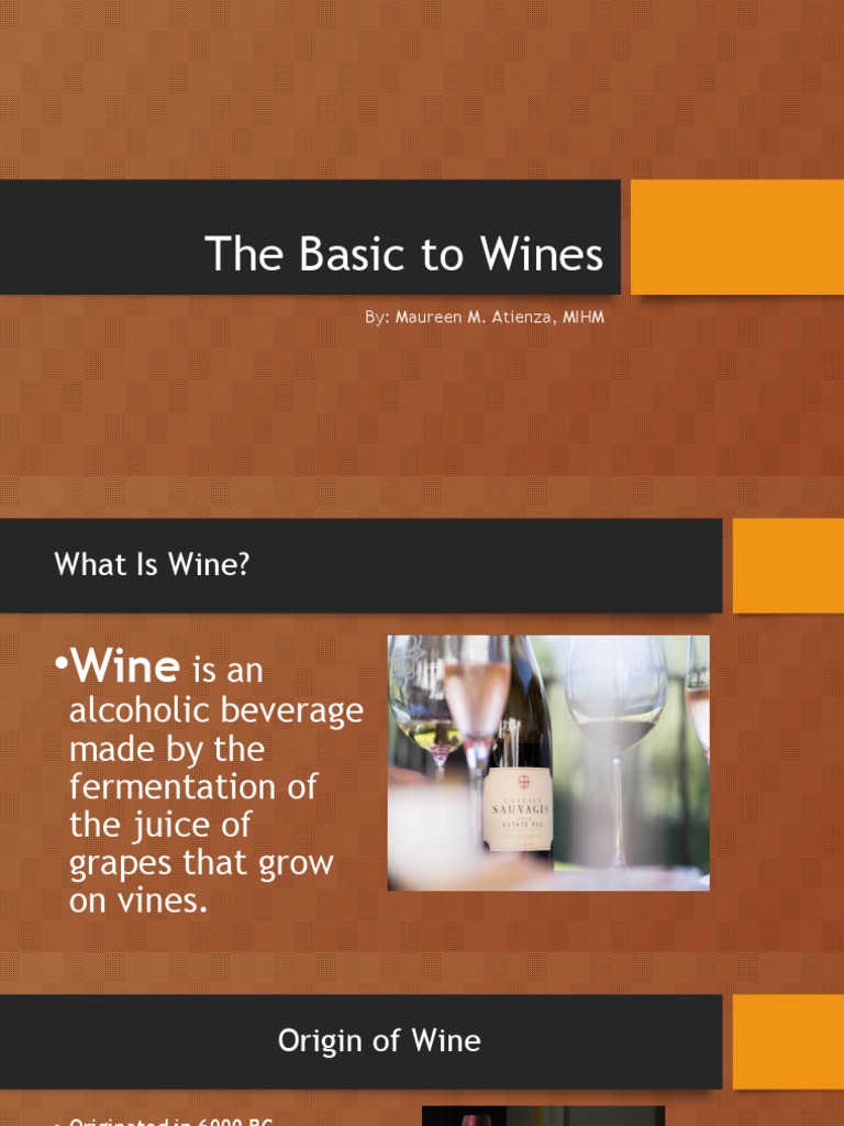 Wine Service PPT HRA3 With Pic | PDF | Wine | Winemaking