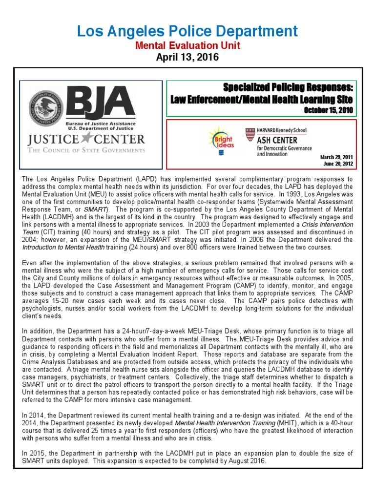 LAPD MEU Program Outline Updated UPDATED 4-13 - 2016 | Download Free ...